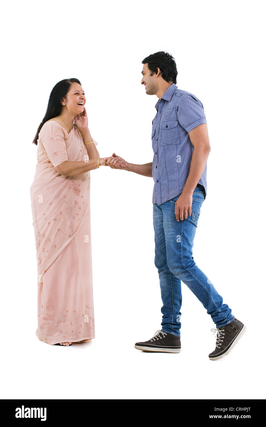 Family with one child photos Cut Out Stock Images & Pictures - Alamy