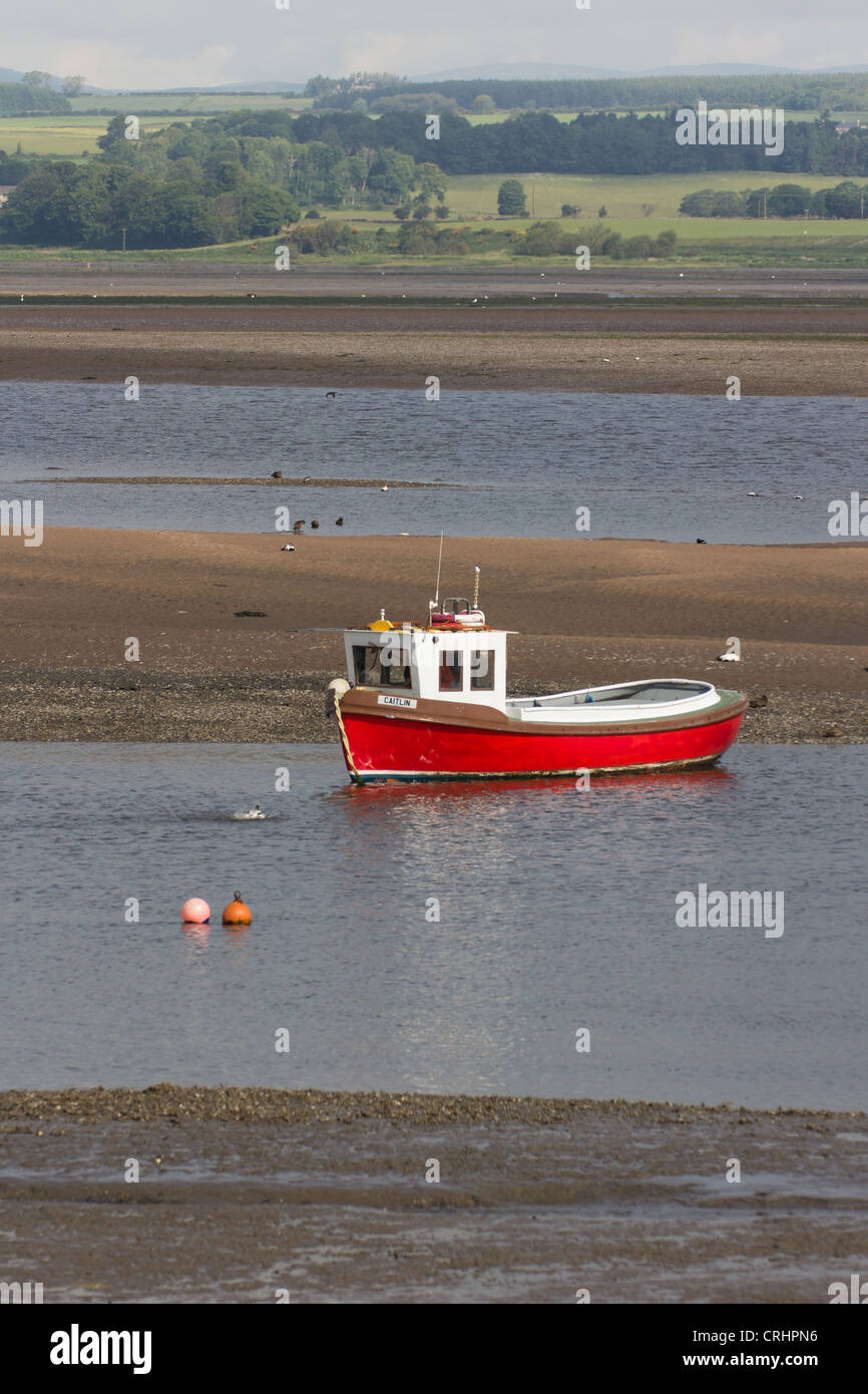 Montrose basin at low tide exposing Sandbanks And Mudflats. Angus ...