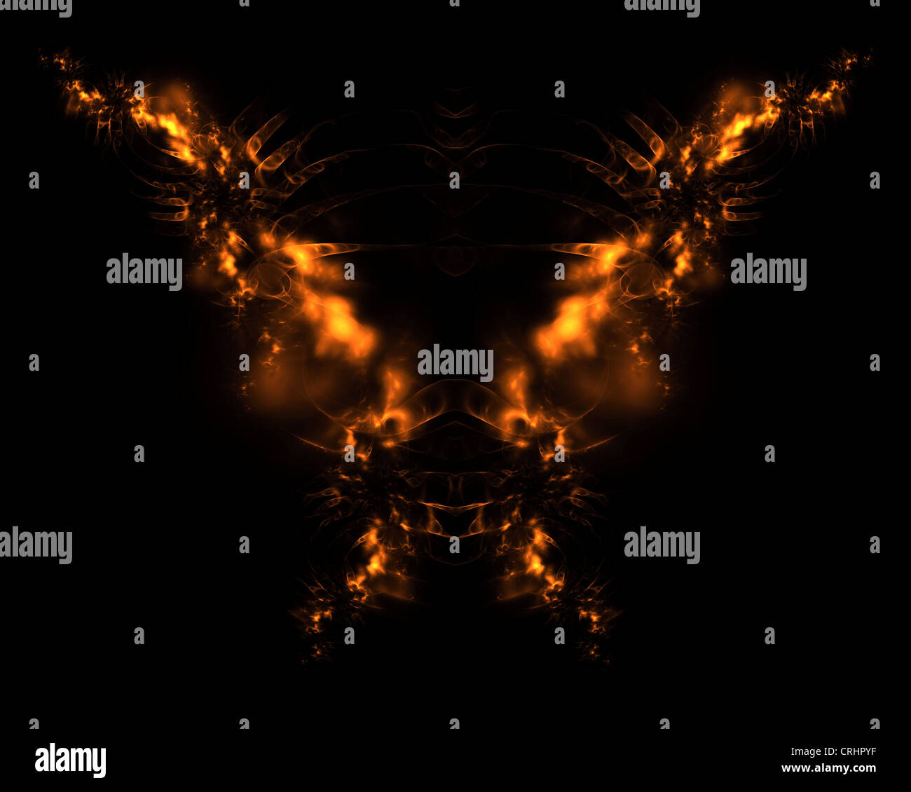 Fire Demon Abstract Fractal Design Stock Photo - Alamy