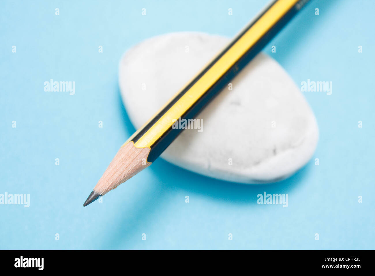 Pencil and rubber Stock Photo - Alamy