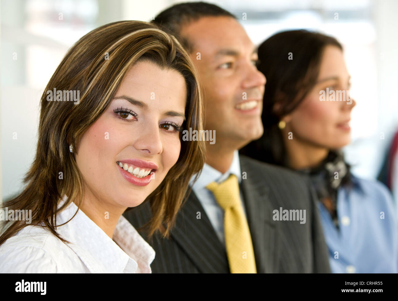 small business team of three people Stock Photo - Alamy