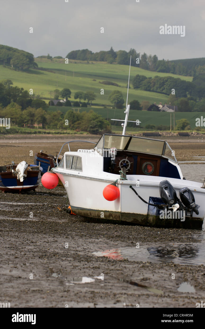 Montrose basin at low tide exposing Sandbanks And Mudflats. Angus ...