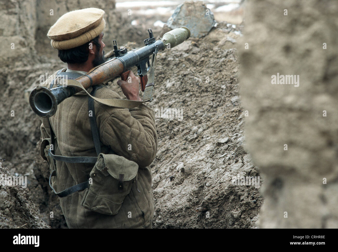 Kabul, Afghanistan, positions of government troops in the front line to ...
