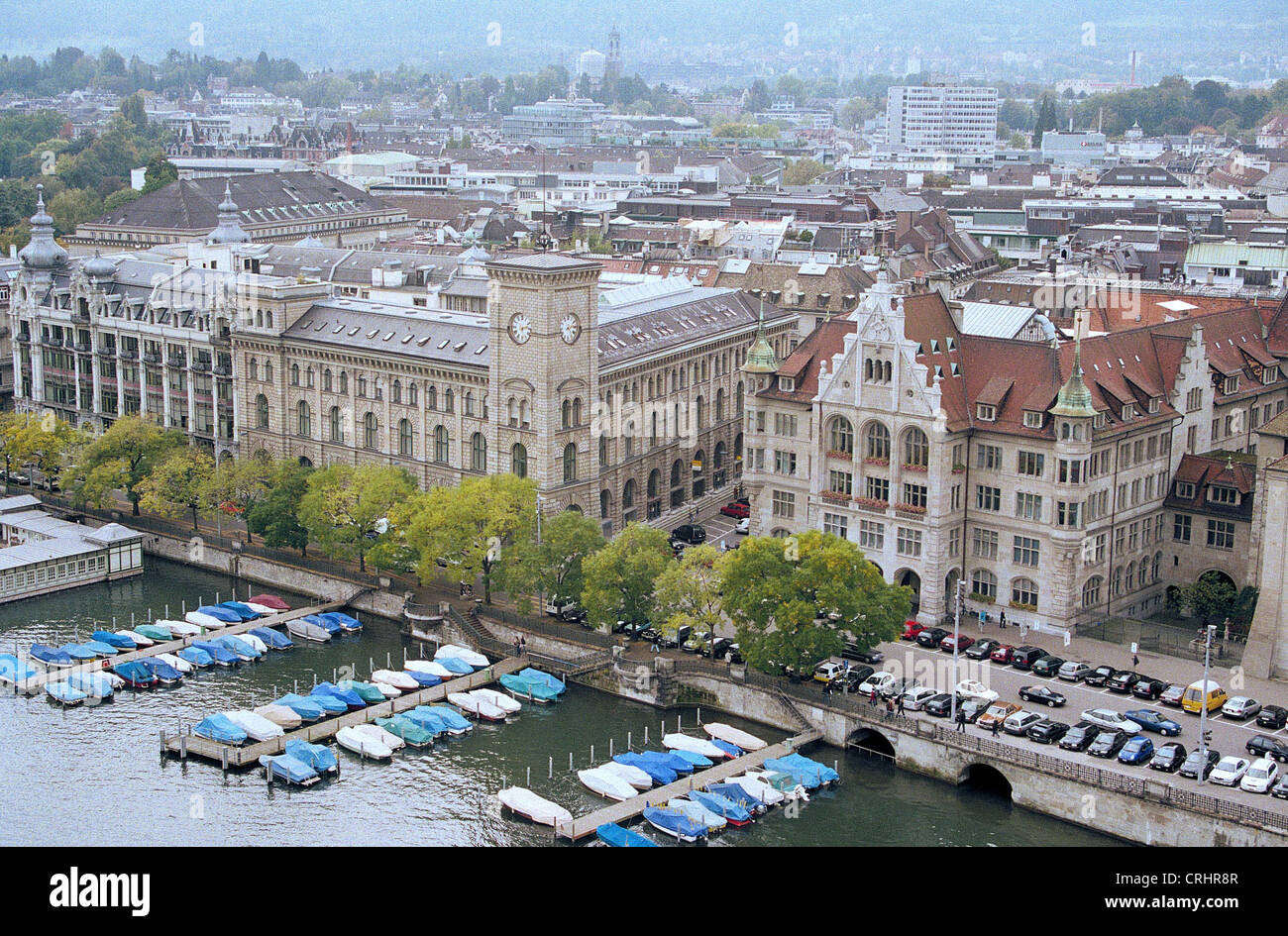 Zurich, Switzerland, overlooking the city Stock Photo - Alamy