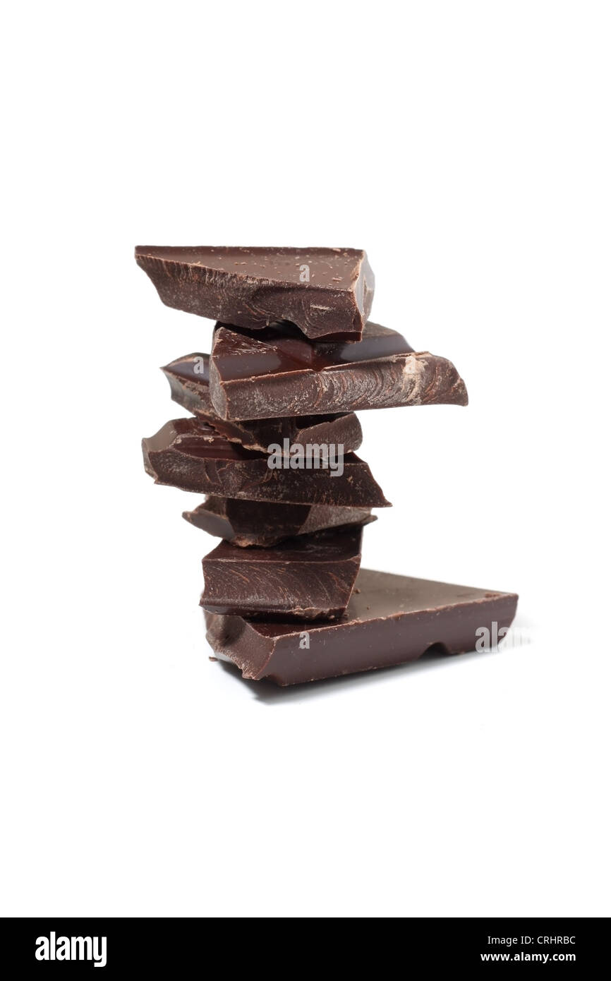 Stack of chocolate Stock Photo - Alamy