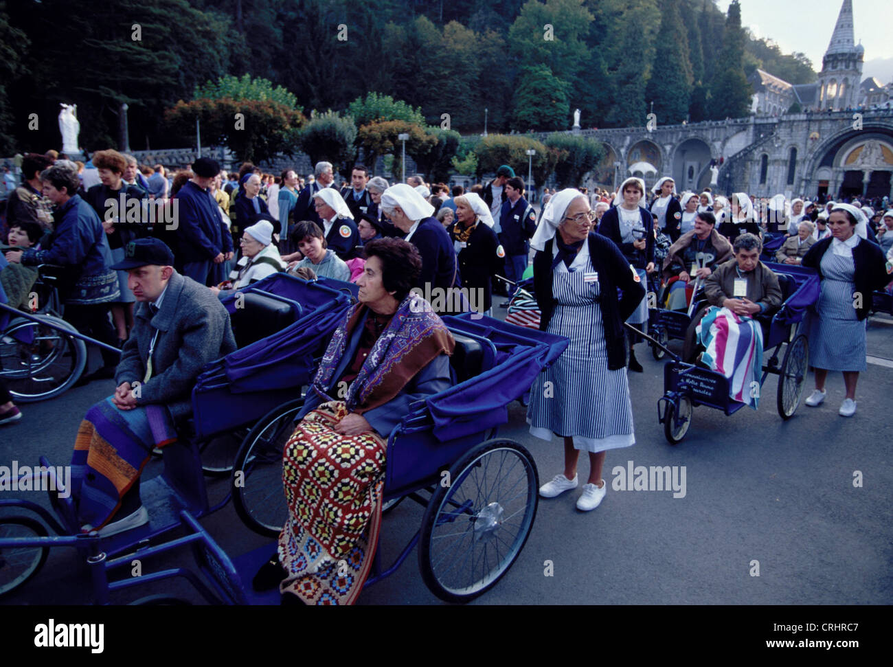 Lourdes, France, in the pilgrimage procession Stock Photo - Alamy