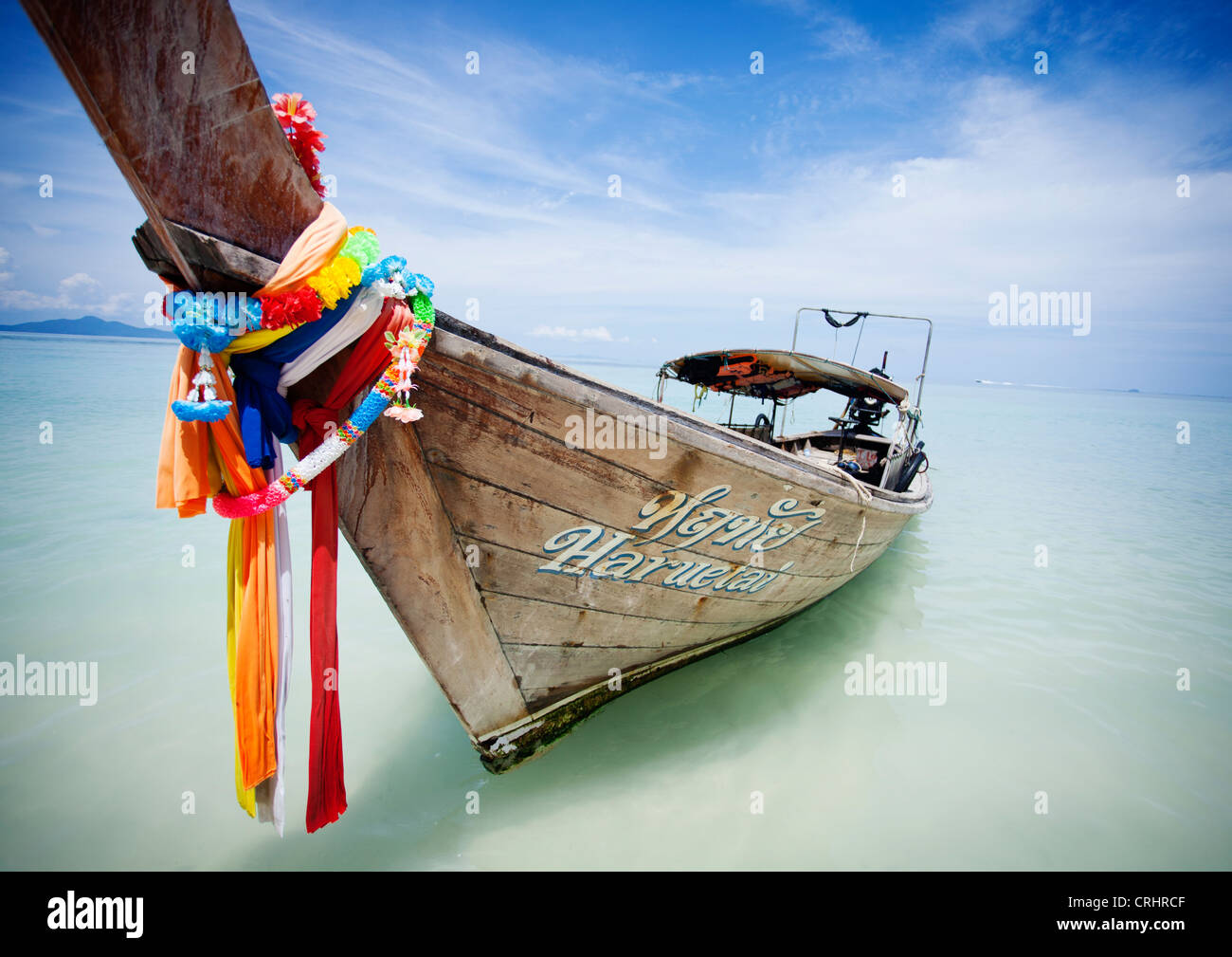 Typical thai longtail boats hi-res stock photography and images - Alamy