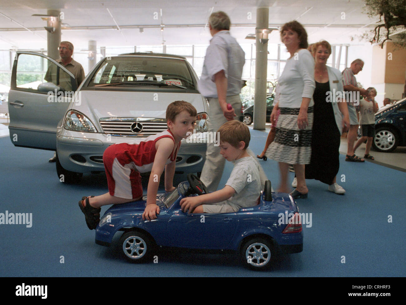 Berlin, Germany, car show at the Mercedes-Benz dealership Stock Photo ...