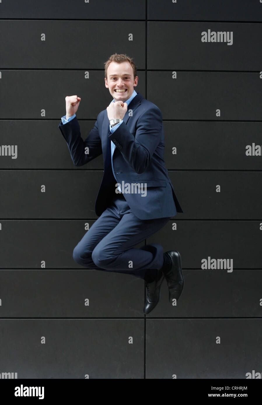 Office man jumping happy not woman hi-res stock photography and images ...