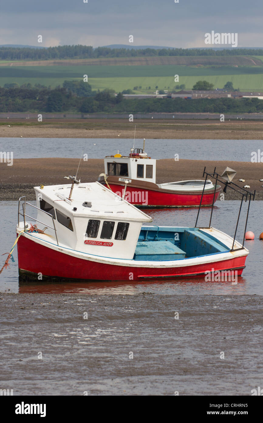 Montrose basin at low tide exposing Sandbanks And Mudflats. Angus ...