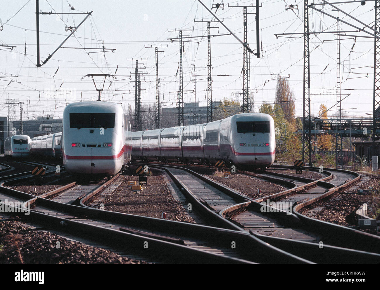 Berlin, Germany, ICE trains on sidings Stock Photo - Alamy
