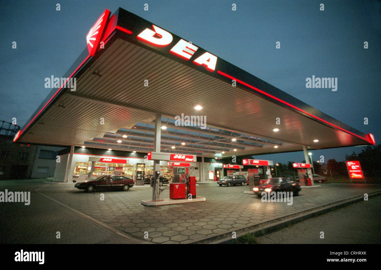 Berlin, Germany, DEA petrol station Stock Photo - Alamy