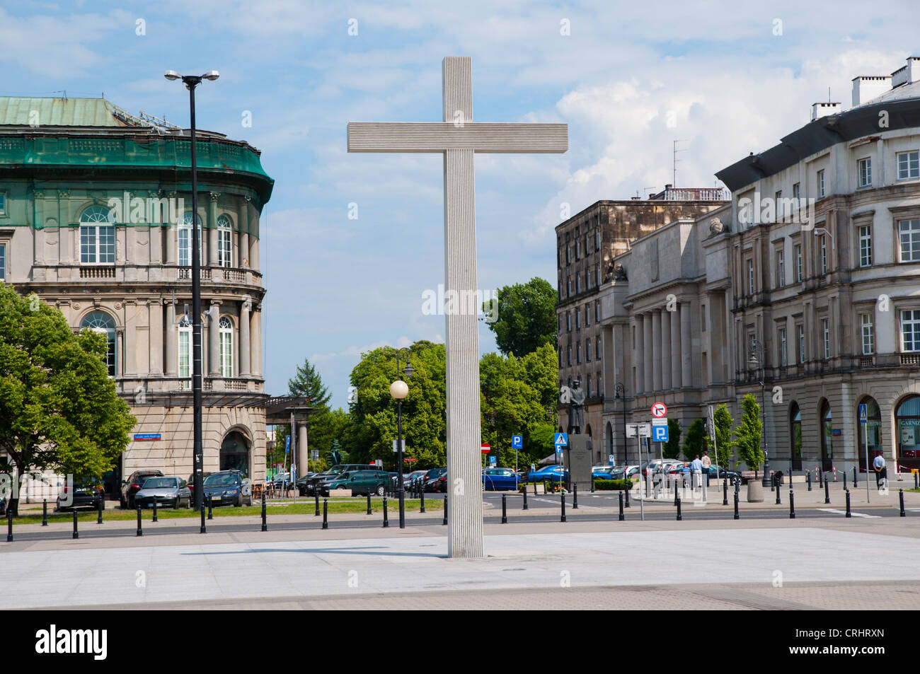 Plac Pilsudskiego the Pilsudski square Srodmiescie the central Warsaw ...