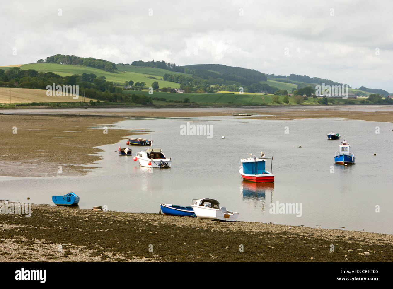Montrose basin at low tide exposing Sandbanks And Mudflats. Angus ...