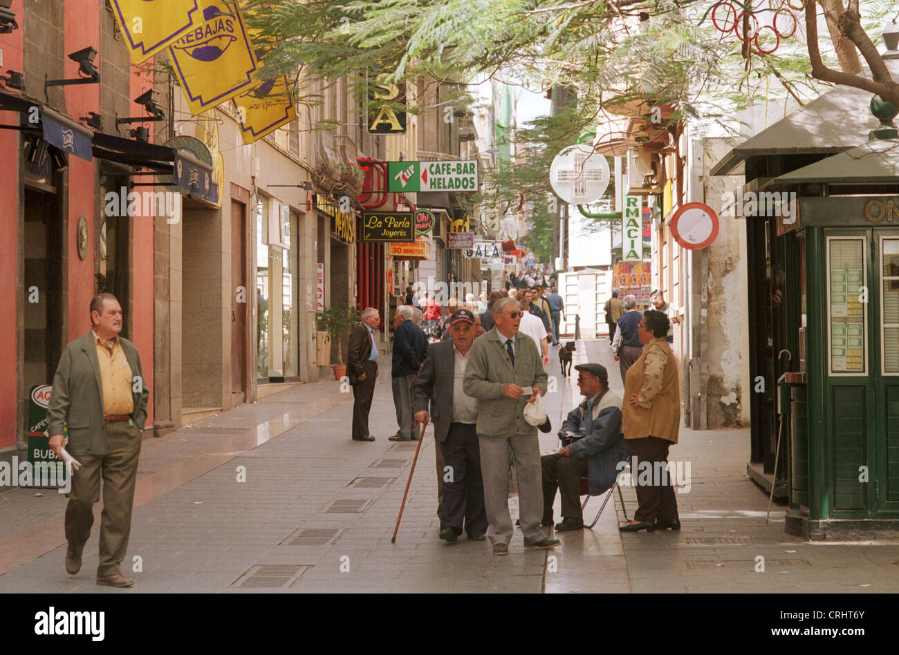 Santa Cruz de Tenerife, Tenerife, Spain, shopping area in central Stock ...