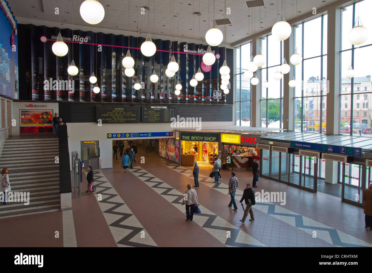 Railway station main hall Riga Latvia Europe Stock Photo - Alamy