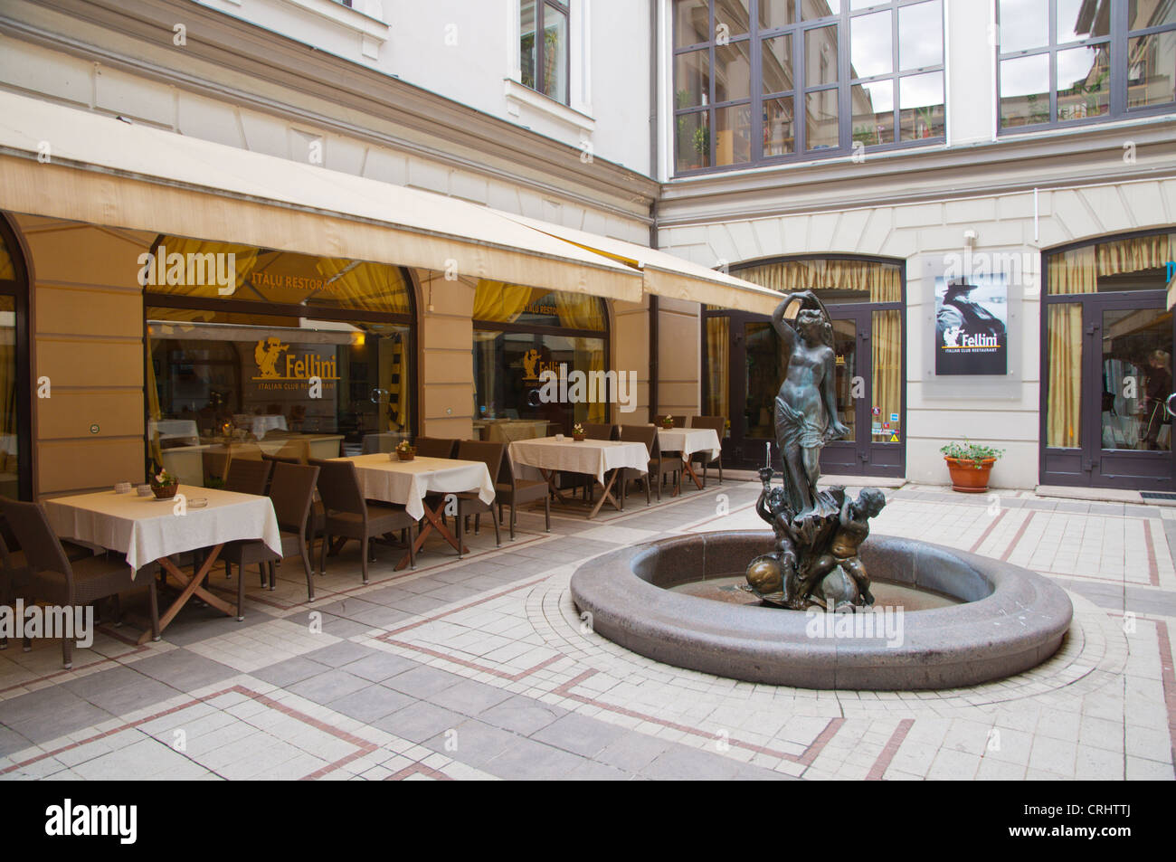 Restaurant Fellini exterior in Berga bazars converted shopping and ...