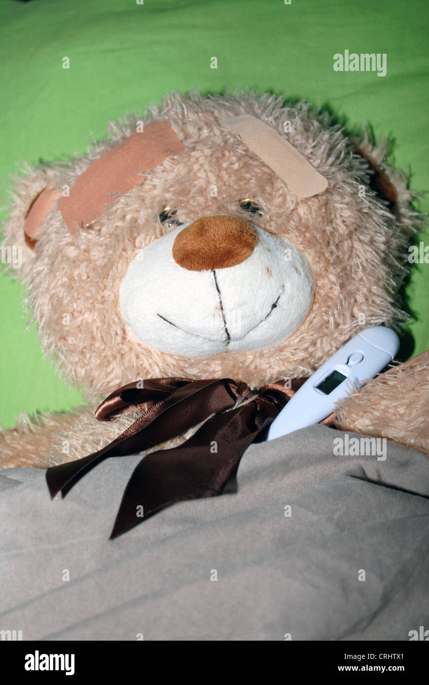 sick teddy bear Stock Photo - Alamy