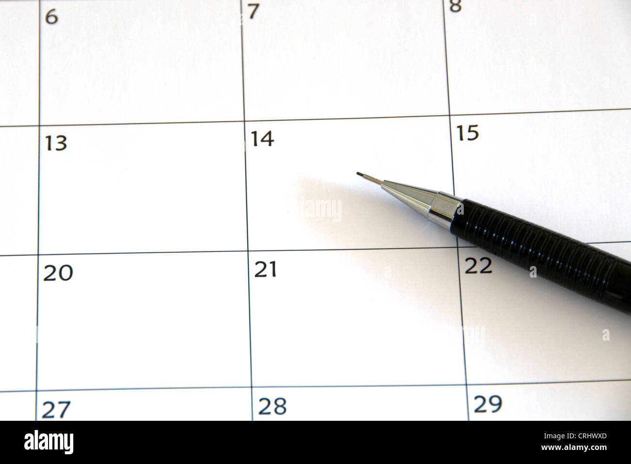 making a planning in the agenda Stock Photo - Alamy