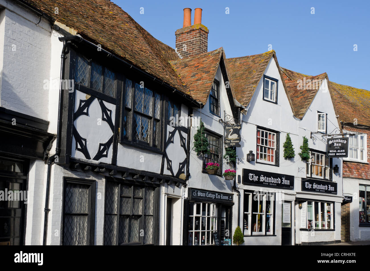 These are typical wooden framed buildings built around 1420 in a narrow ...