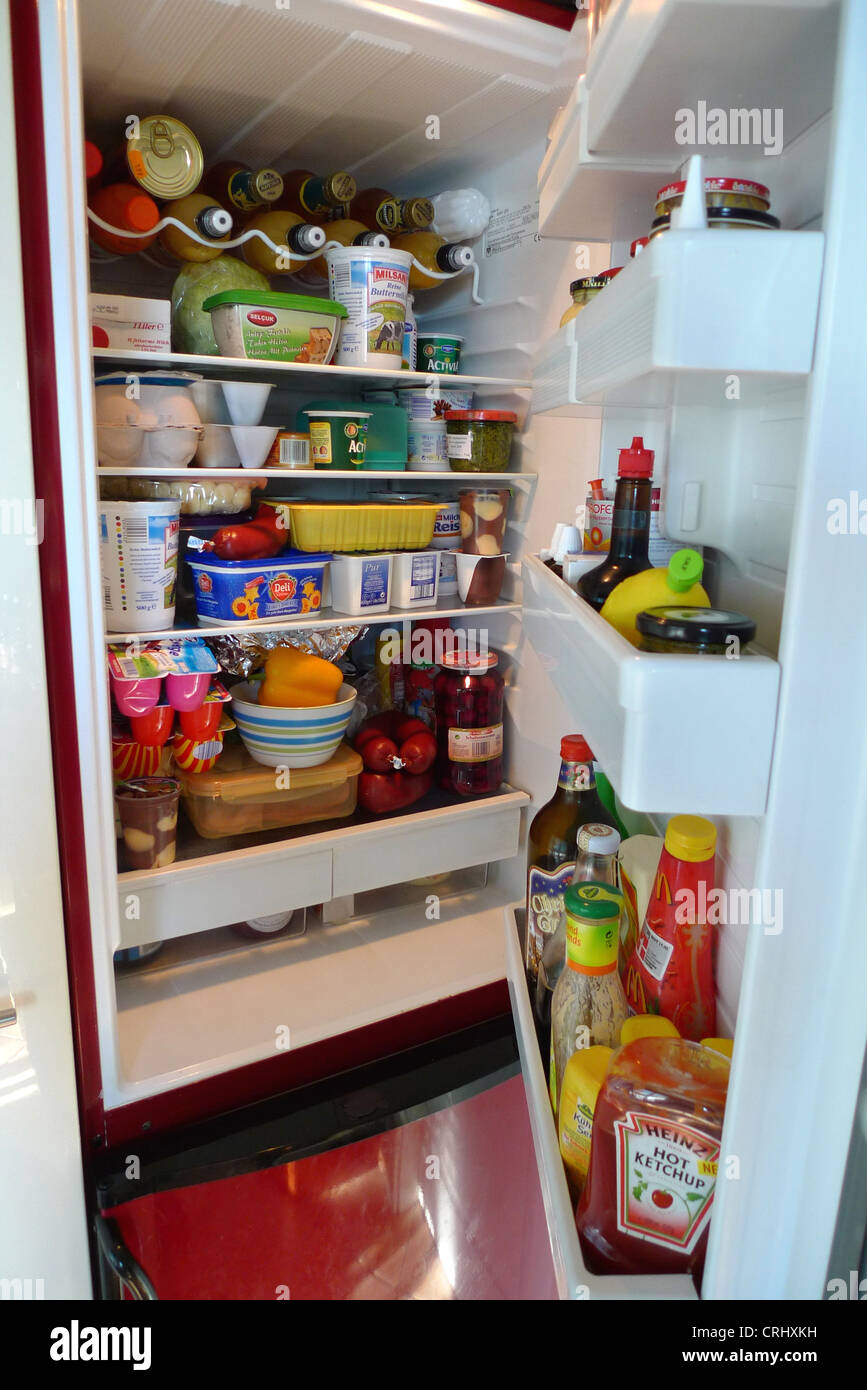 Opened Fridge High Resolution Stock Photography and Images - Alamy