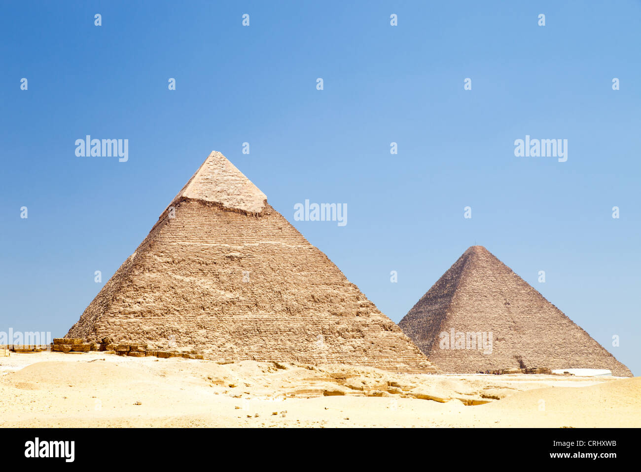Pyramids of Giza in Cairo, Egypt, Africa Stock Photo - Alamy