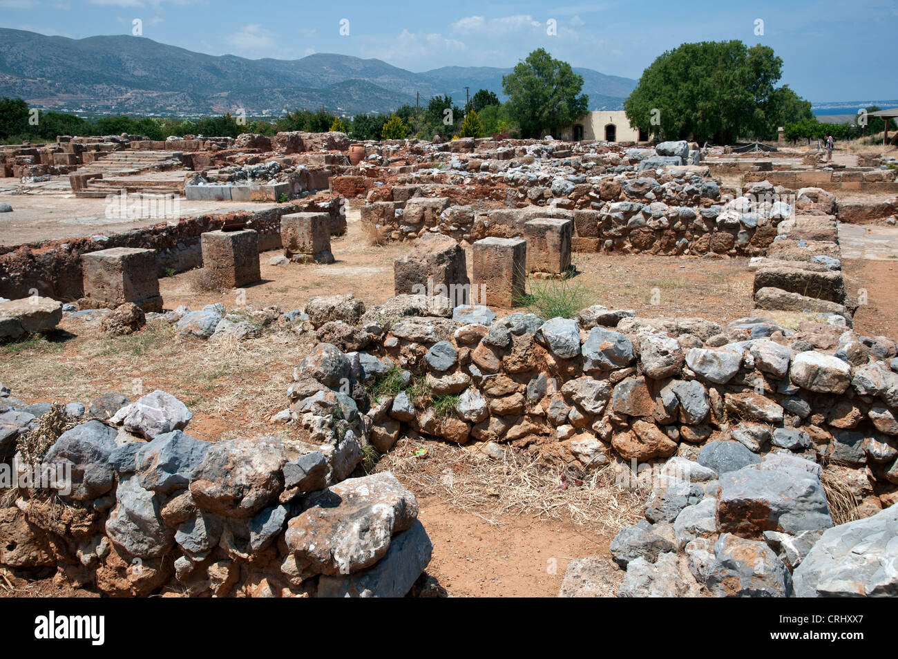 archeology Crete Greece Malia Stock Photo - Alamy