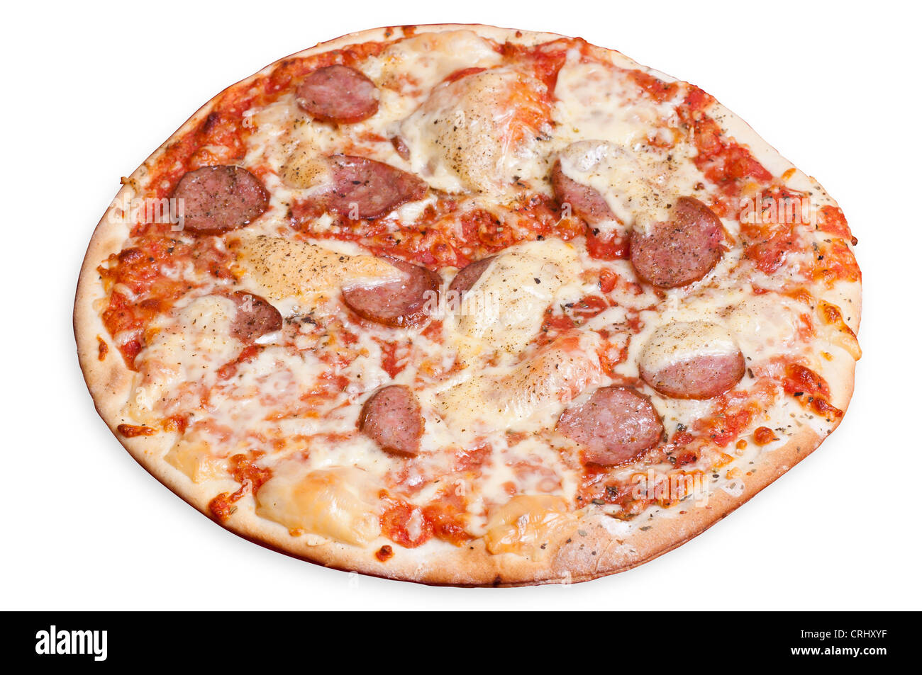pizza isolated on white Stock Photo - Alamy