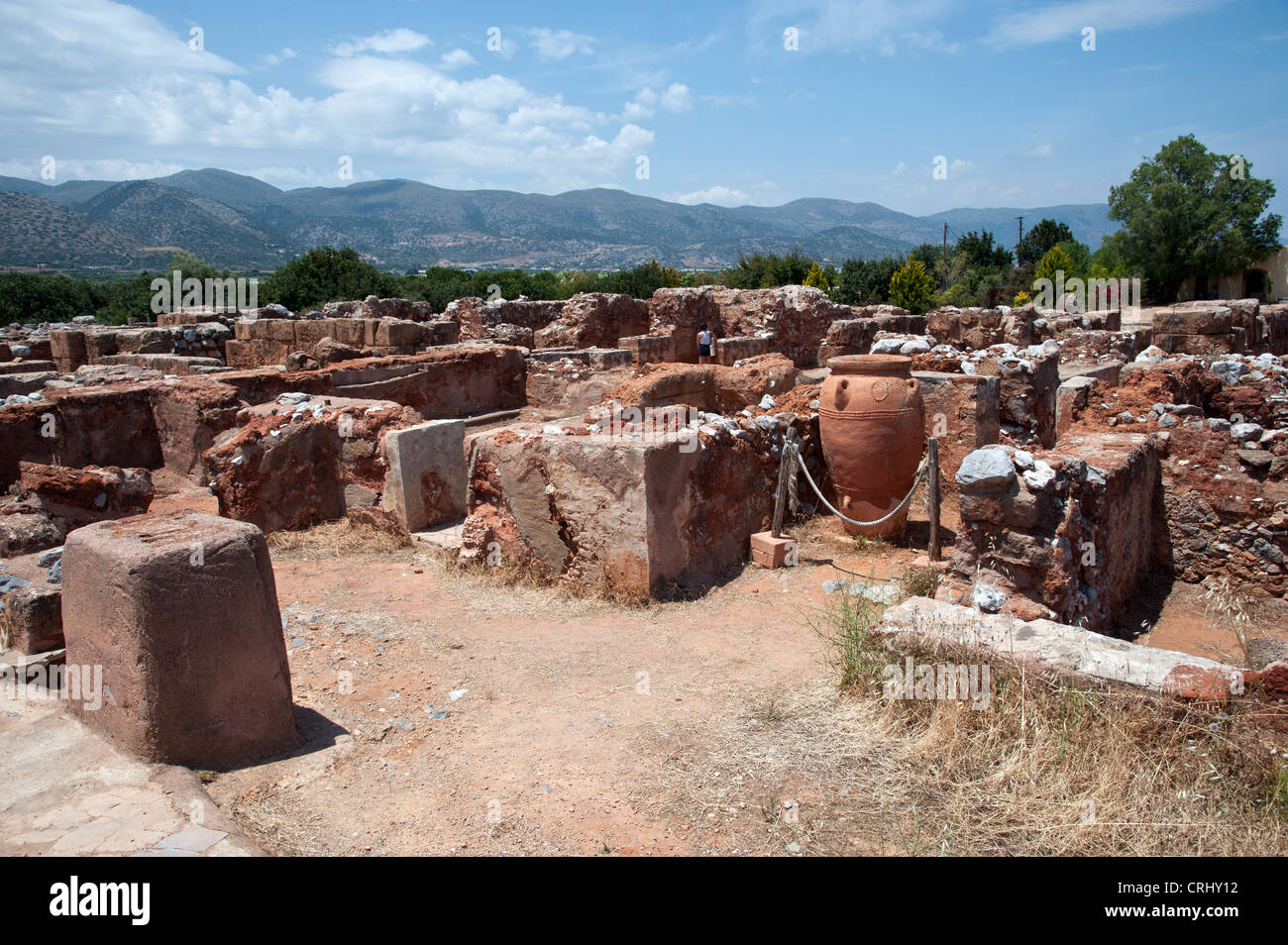 archeology Crete Greece Malia Stock Photo - Alamy