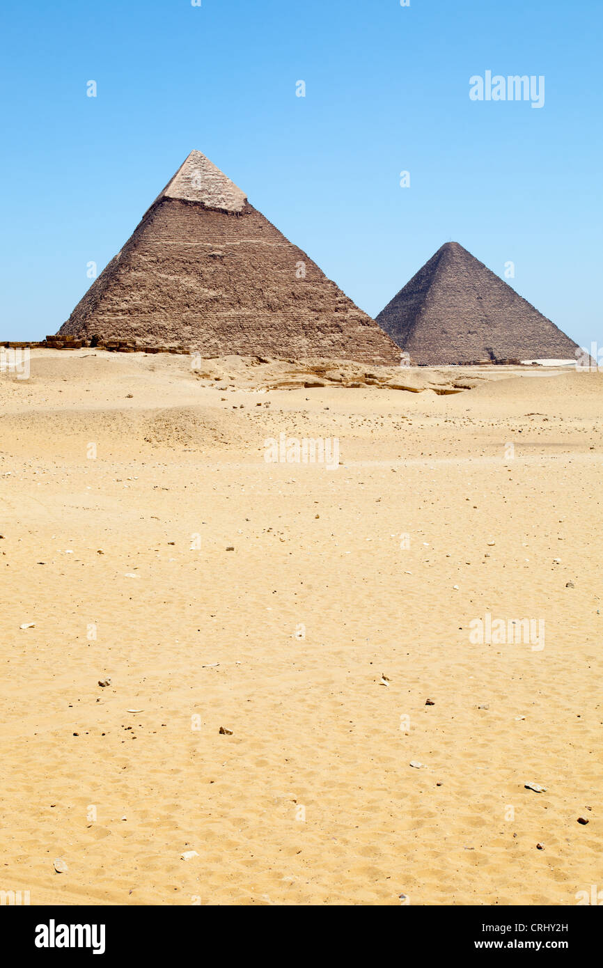 Pyramids of Giza in Cairo, Egypt, Africa Stock Photo - Alamy