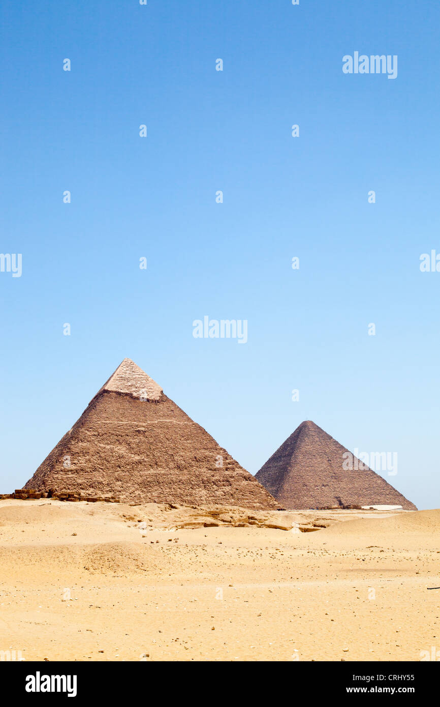 Pyramids of Giza in Cairo, Egypt, Africa Stock Photo - Alamy