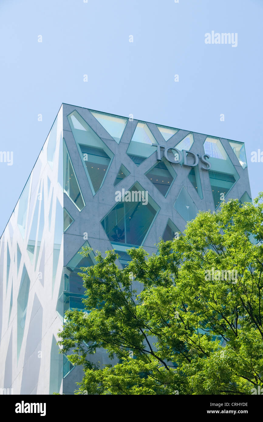 Zelkova trees and Toyo Ito's Tod's Omotesando Building, Omotesando, 5-1 ...