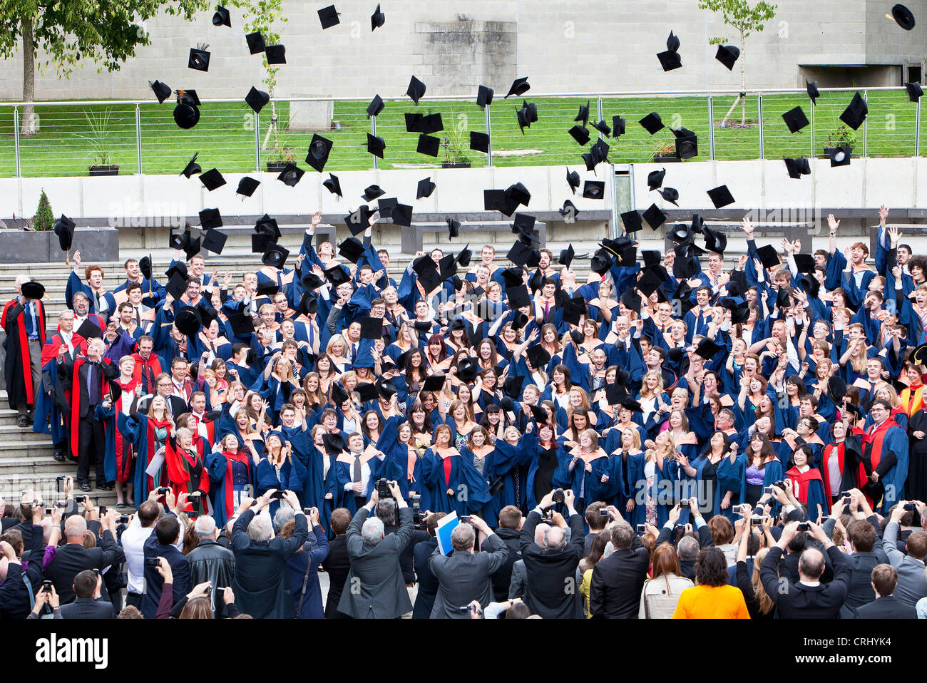 Graduation day at the University of East Anglia in Norwich Stock Photo ...