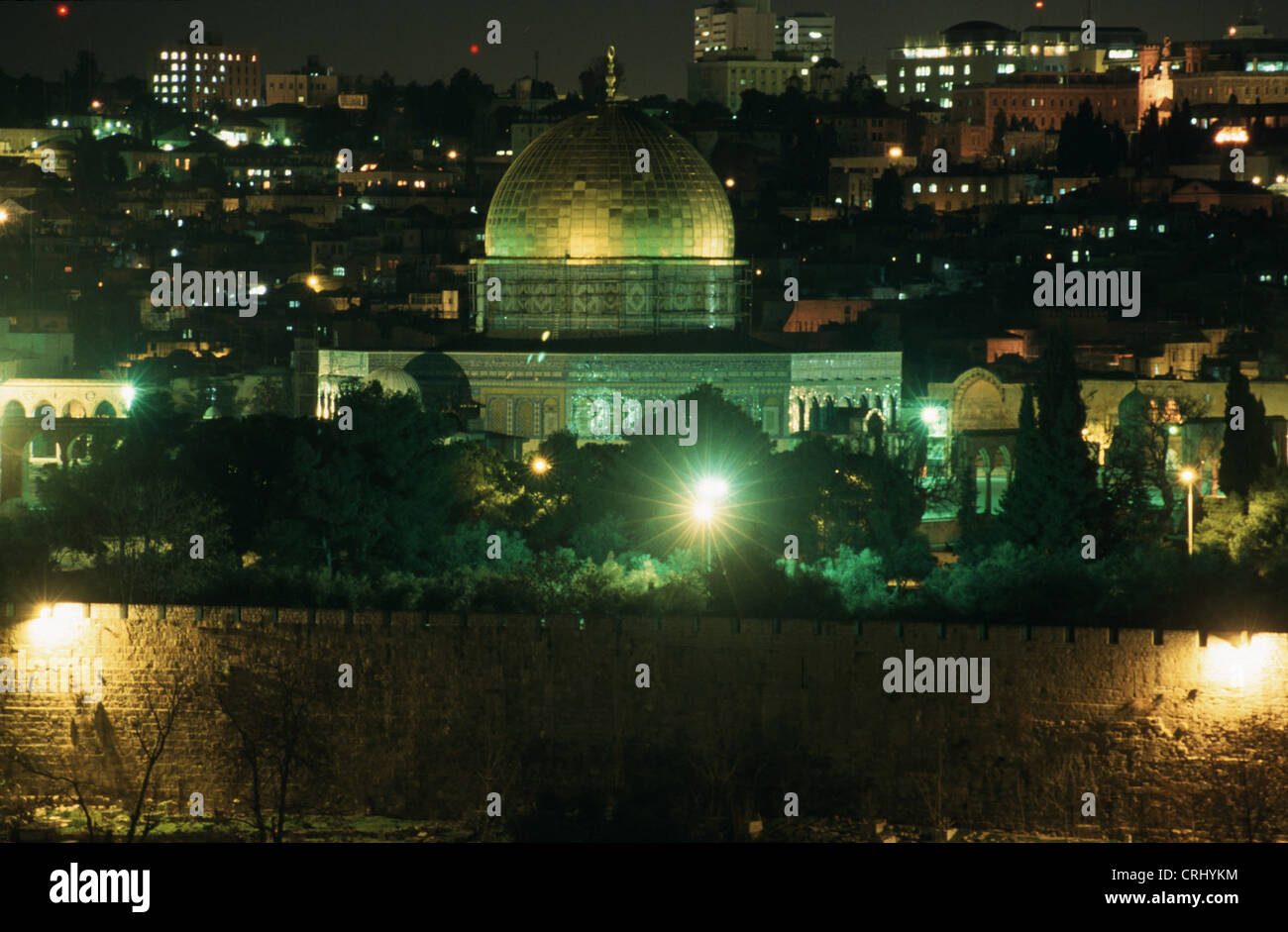 Jerusalem at night Stock Photo - Alamy