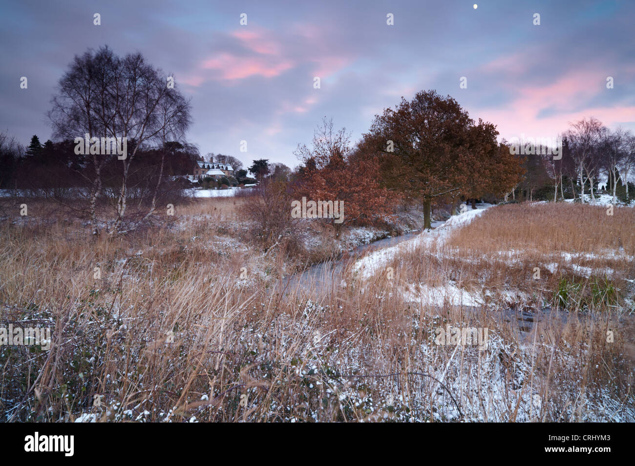 How Hill in the Norfolk Broads on a wintry December afternoon showing ...