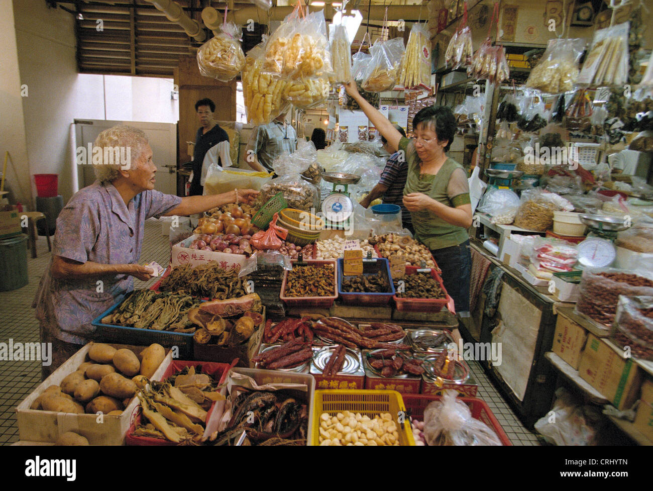 Gemuesestand on a Chinese farmer's market Stock Photo - Alamy