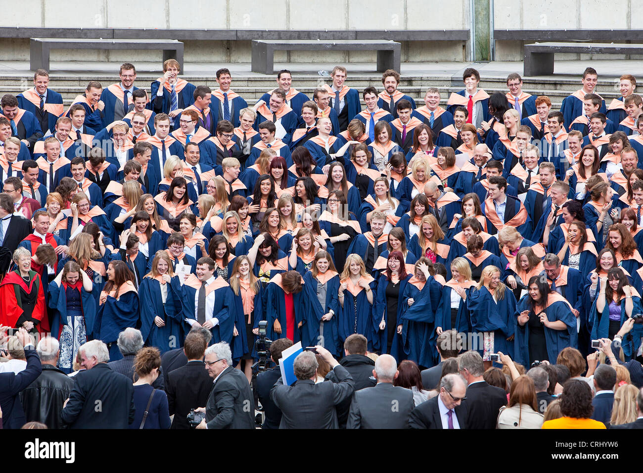 Graduation day at the University of East Anglia in Norwich Stock Photo ...