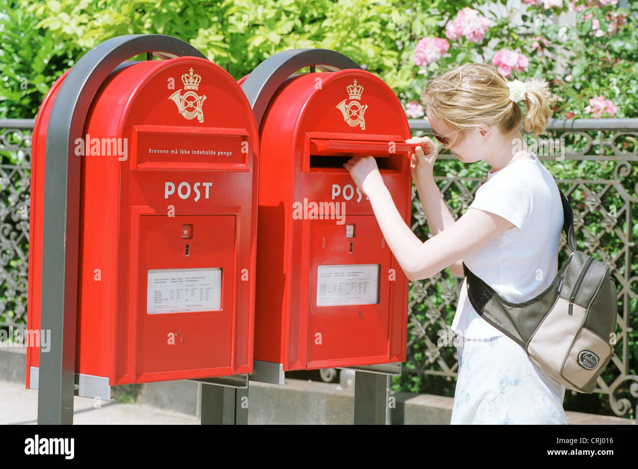 Letterbox the Danish Post Stock Photo - Alamy
