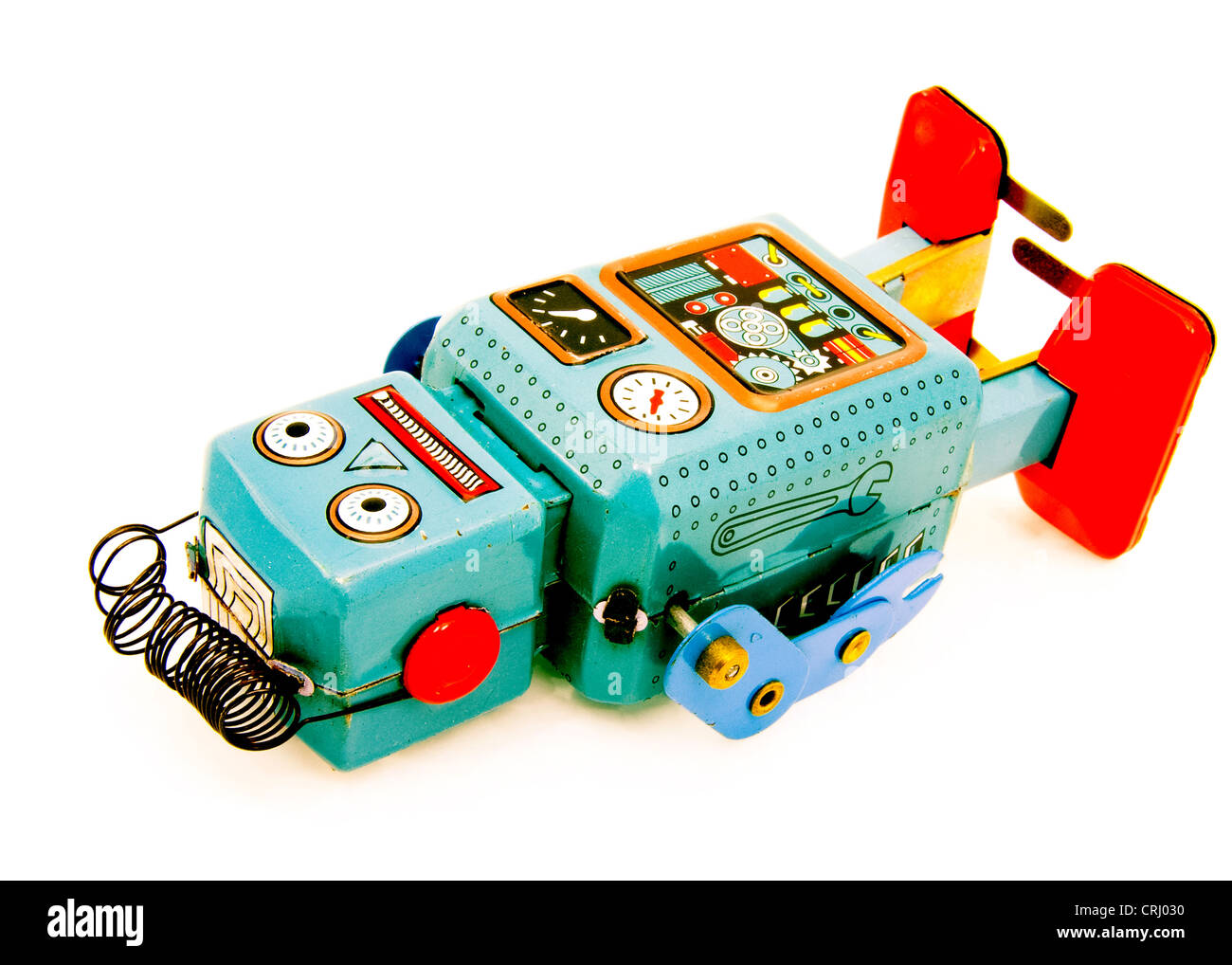 Old tin toy clockwork Cut Out Stock Images & Pictures - Alamy