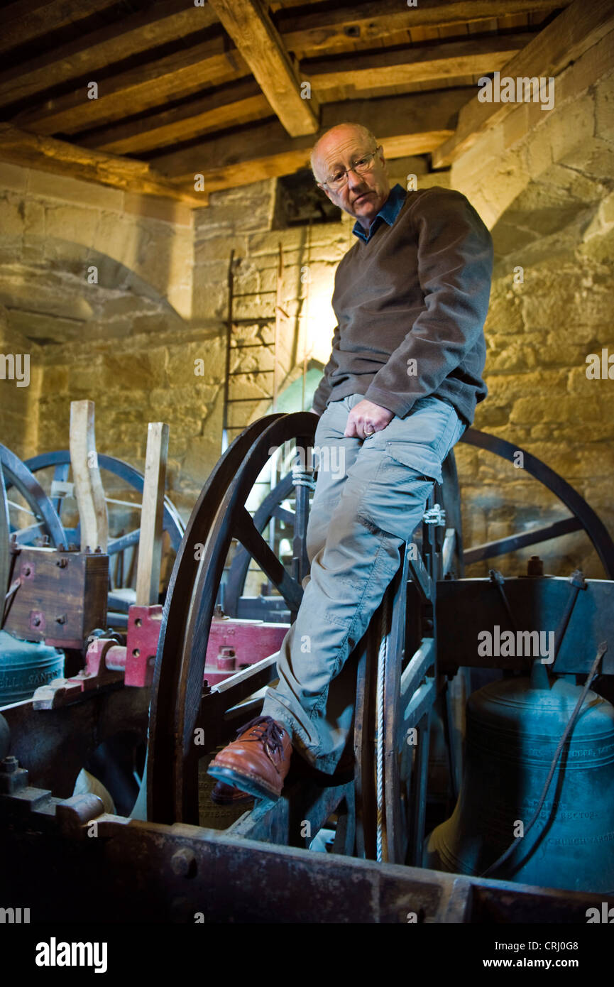 Church bells bell frame chamber hi-res stock photography and images - Alamy