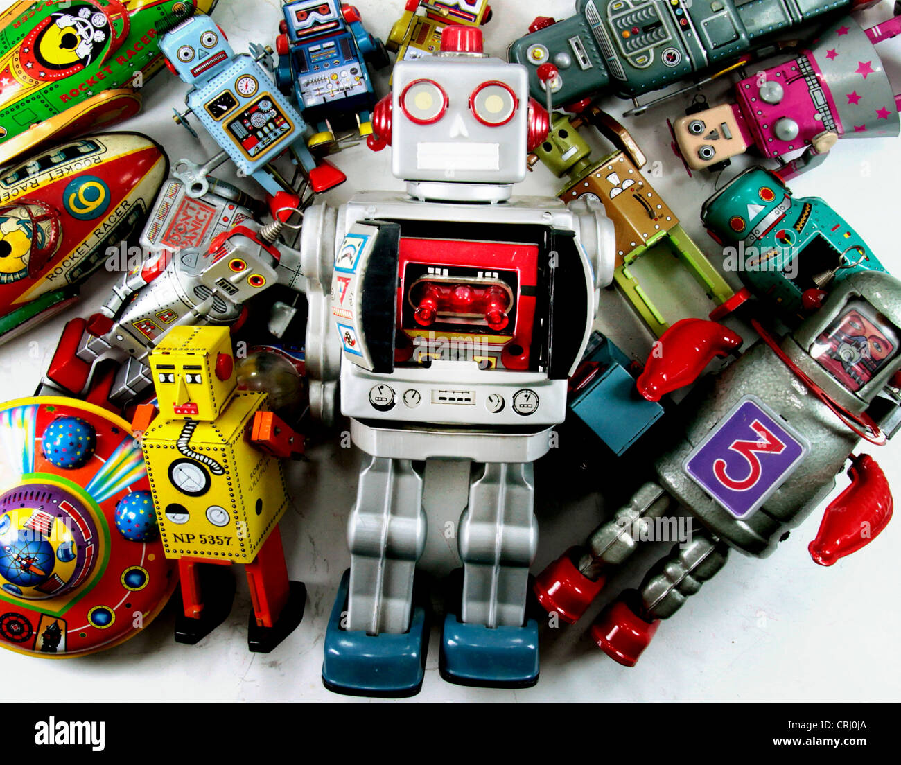 vintage tin toys Stock Photo - Alamy