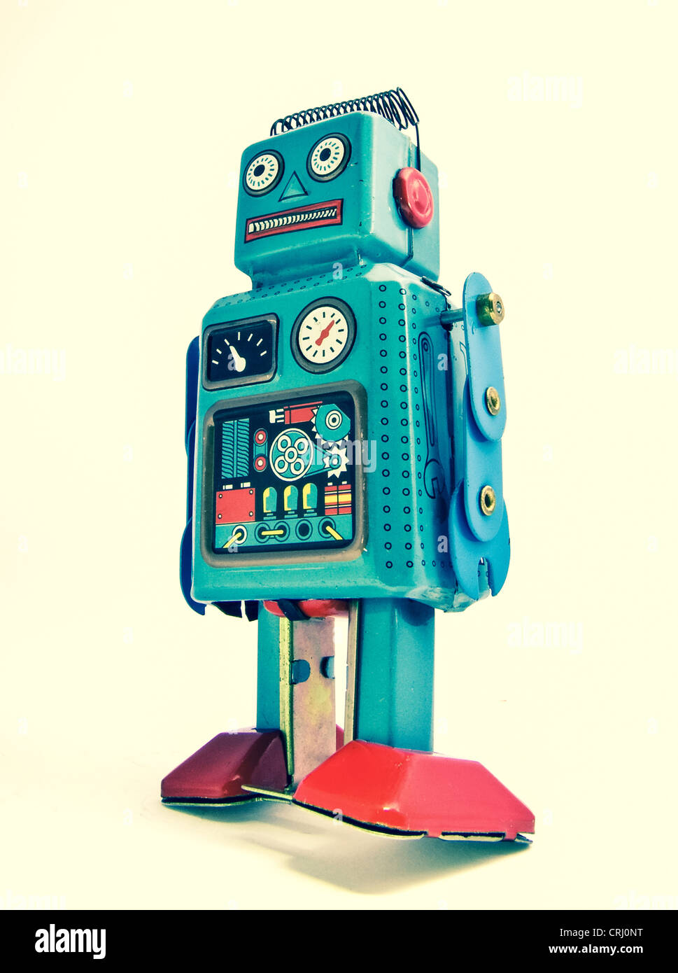retro robot on white Stock Photo - Alamy