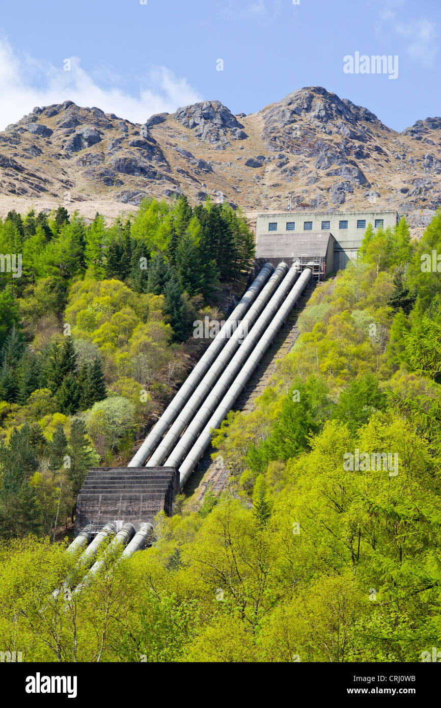 Sloy hydro power station on the shores of Loch Lomond, Scotland, UK ...