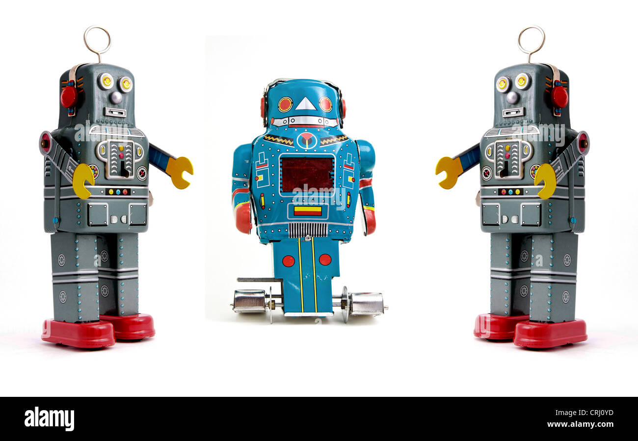 vintage tin toys Stock Photo - Alamy