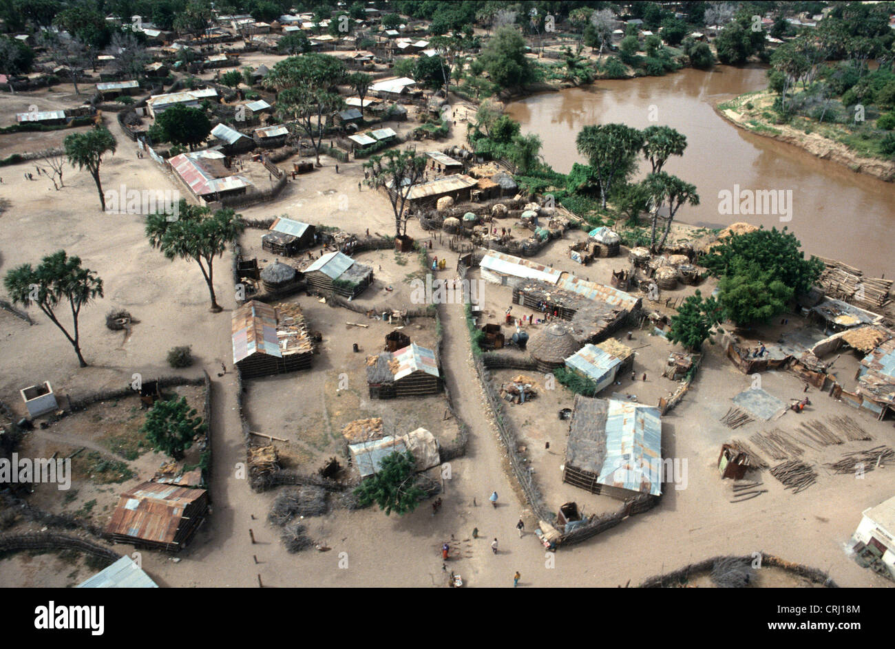 Aerial view of Belet Huen in Somalia Stock Photo - Alamy