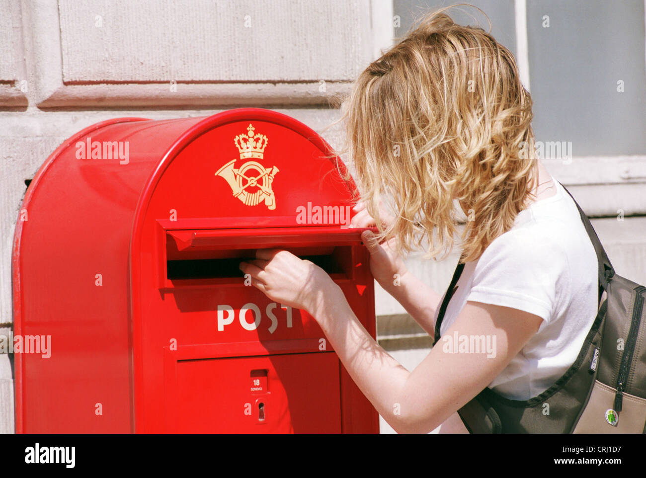 Letterbox the Danish Post Stock Photo - Alamy