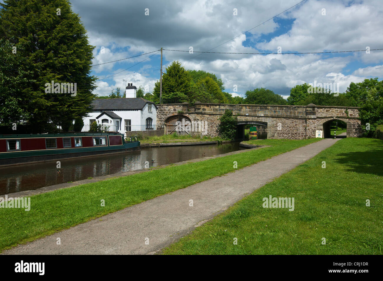 Trevor Canal Basin Llangollen Canal Froncysyllte Wrexham North Wales UK ...