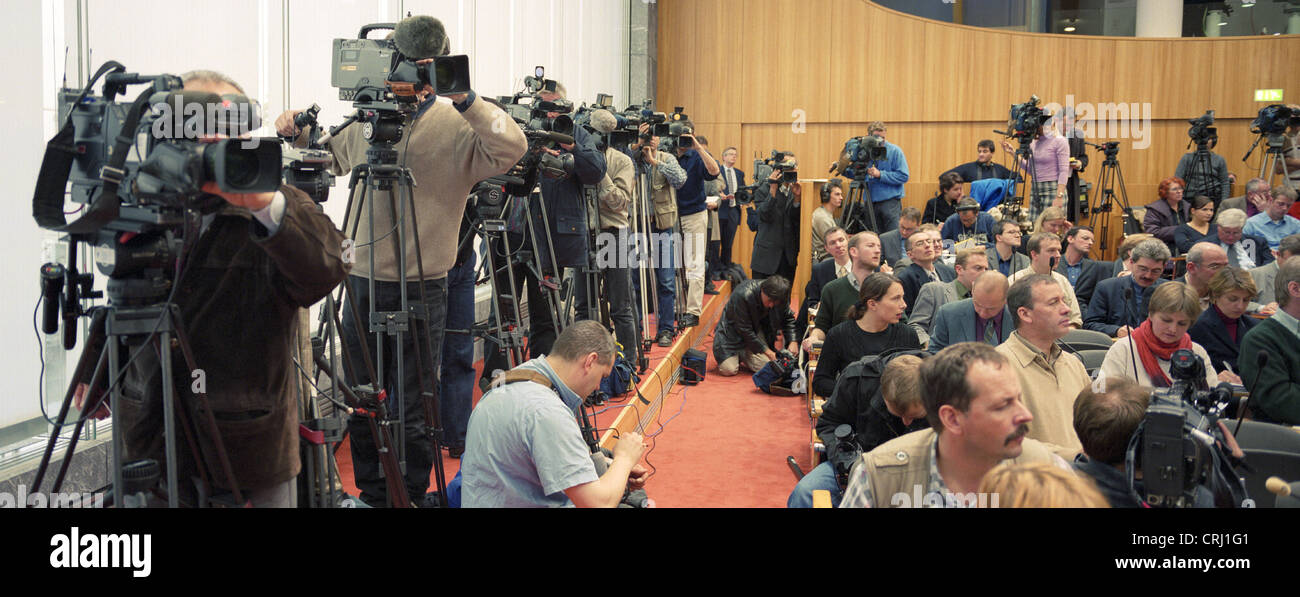 Journalists in the national press conference Stock Photo - Alamy