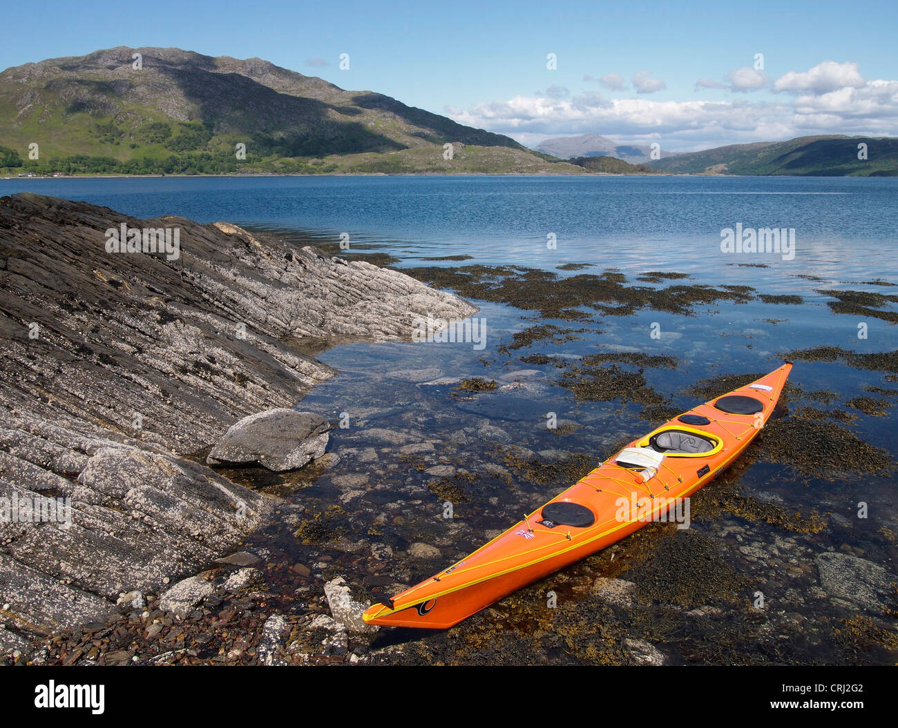 Sea kayaking to island of Carna, Loch Sunart, Scotland Stock Photo - Alamy