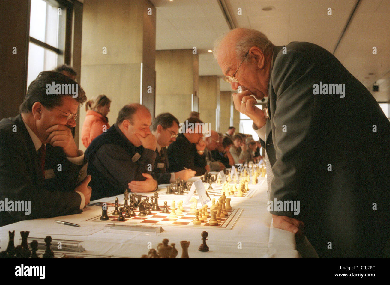 Berlin, chess grandmaster Viktor Korchnoi Stock Photo, Royalty Free ...